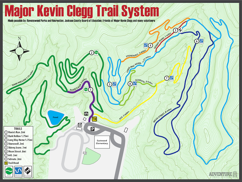 Major Kevin Clegg Trail System, Ravenswood Mountain Biking Trails ...