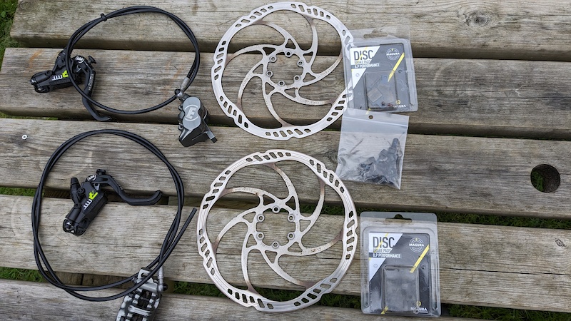 2021 Magura MT7 brakes with rotors super fast yellow For Sale