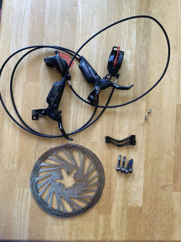 Sram Code R Front And Rear W/ Rotors And Adapters For Sale