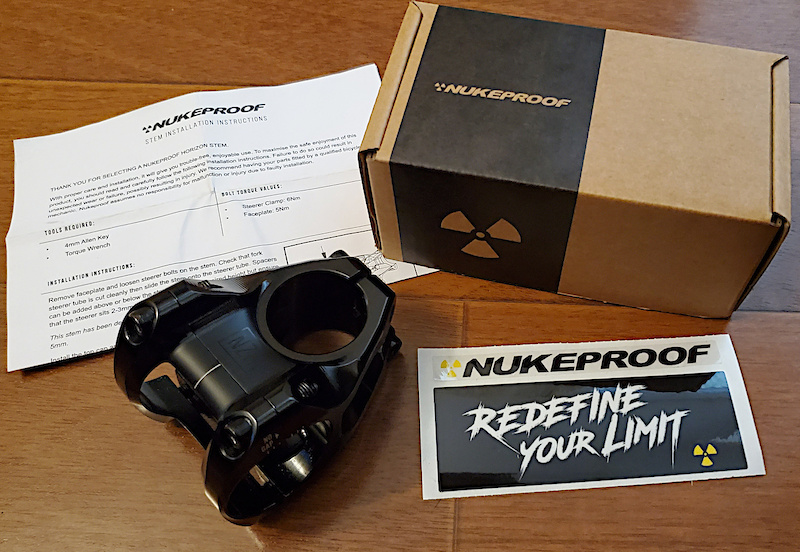 2023 35mm Nukeproof Horizon Stem 35mm Clamp +/- 5mm Rise For Sale