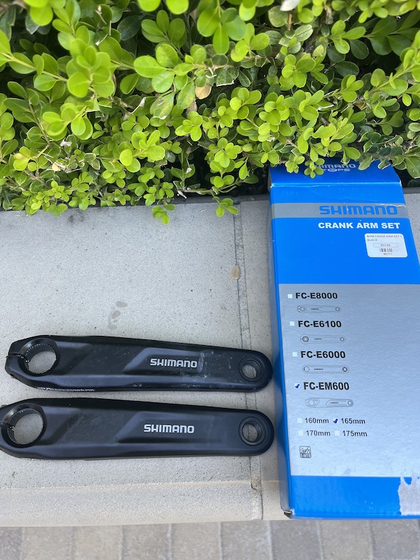 2022 Shimano FC-EM600 165mm Cranks For Sale