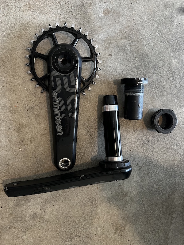 2022 E*thirteen TRS Race Carbon, 30T, 55mm chainline, 170mm For Sale