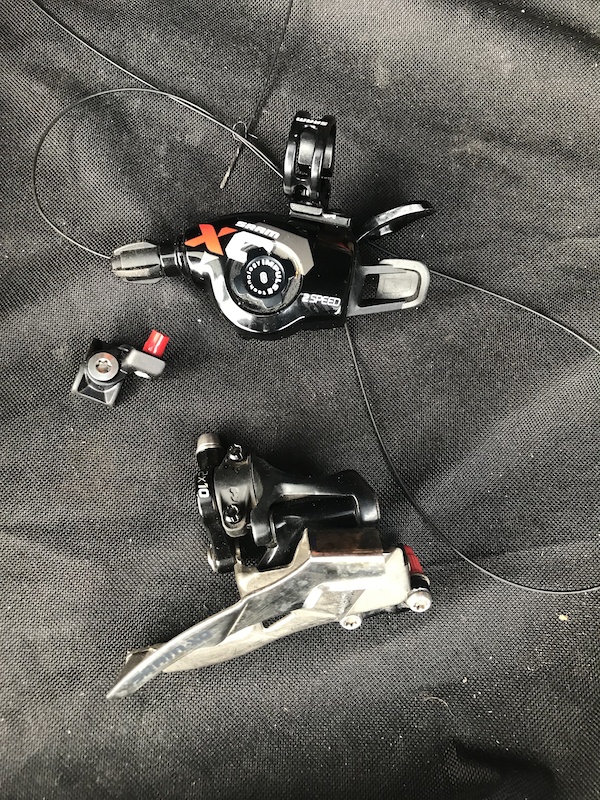 2014 Sram XO front 2 sp shifter + front derailleur For Sale