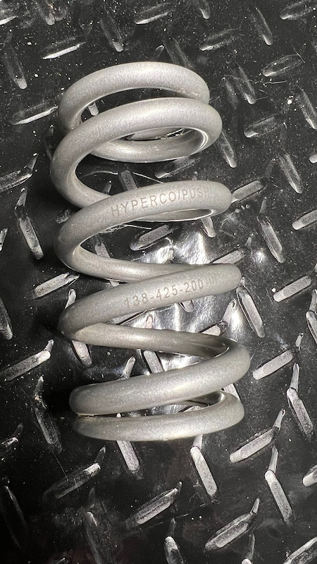 Push Hypercoil 200 series 425# spring. 55mm stroke For Sale