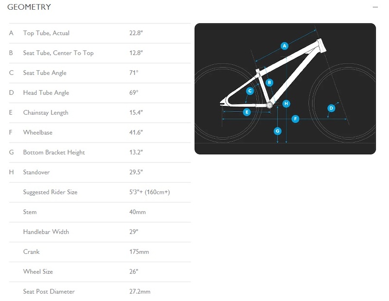 26" DJ Frame Geometry...Is this good specs or no? - Pinkbike Forum