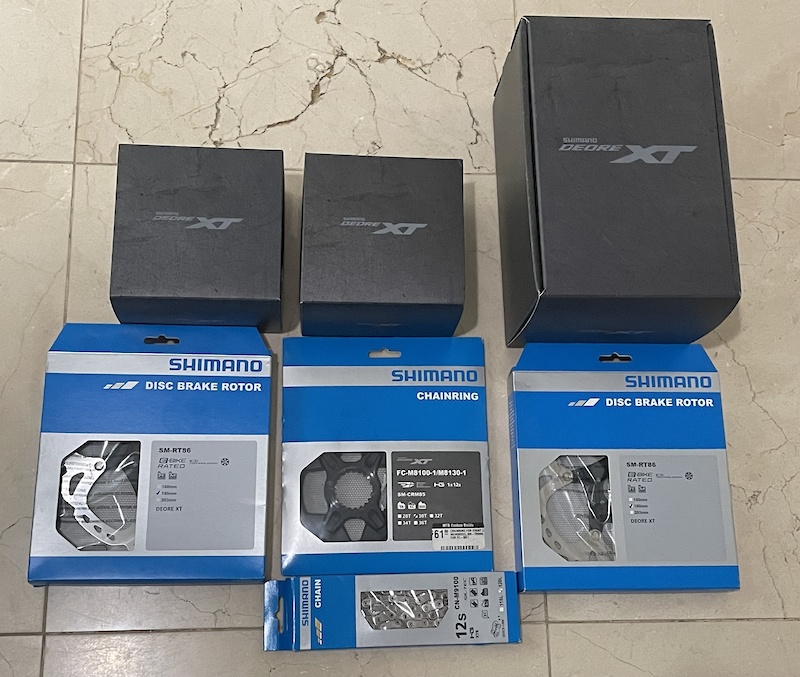 SHIMANO XT group set (no cassette) For Sale