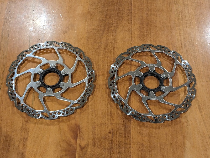 2023 Shimano Deore Rotors (Pair) RT54 180mm For Sale
