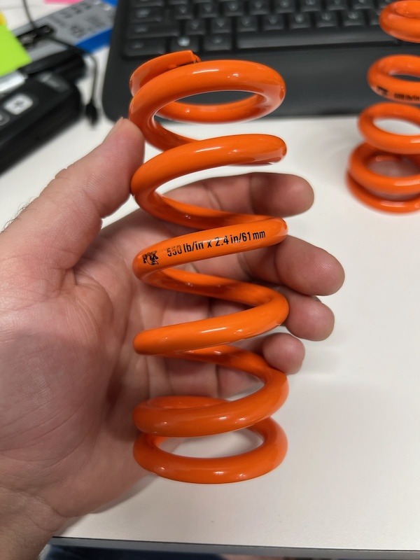 2022 FOX SLS Springs 2.4in/61mm - 550 lb and 600 lb For Sale
