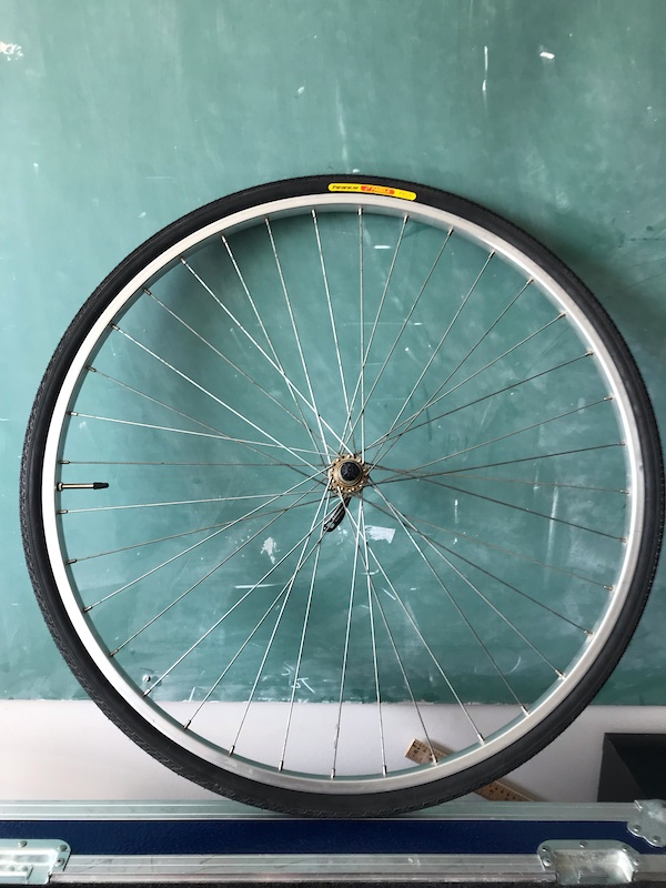 27 1/4 Front wheel with New Panaracer Pasela For Sale