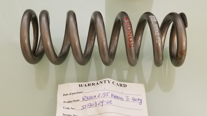 Kronos Ti Shock Spring to fit Cane Creek For Sale
