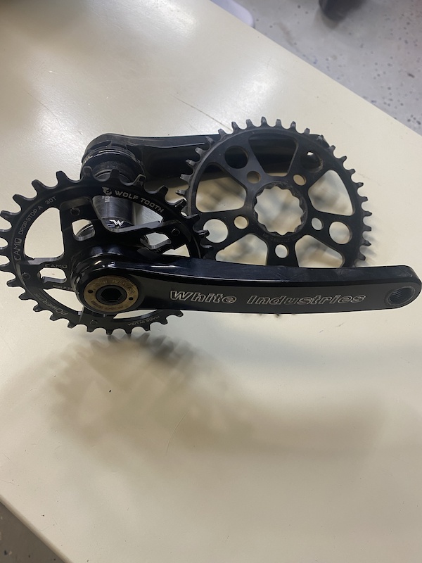 2020 White industries M30 Cranks 170mm w BB and 2 Rings! For Sale