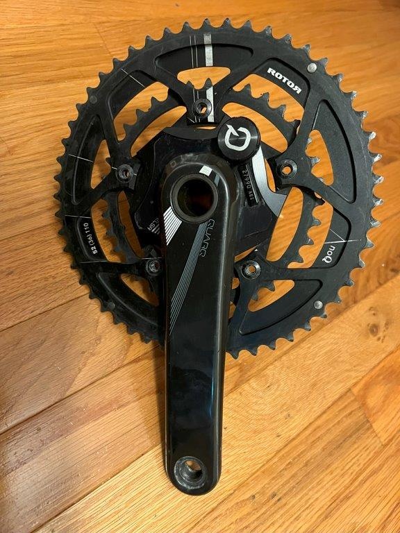 2015 Quarq Elsa Carbon 172.5mm GXP Powermeter 52/36 For Sale