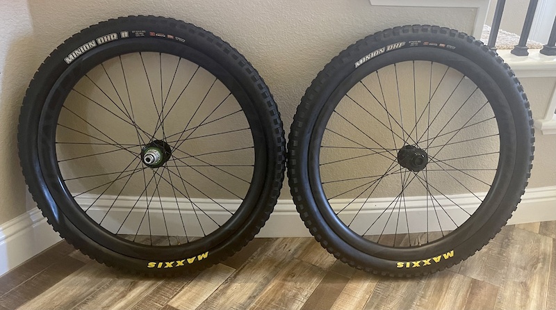 2021 38 Fattie Carbon 27.5” 650b Wheel Set w/ New Tires For Sale