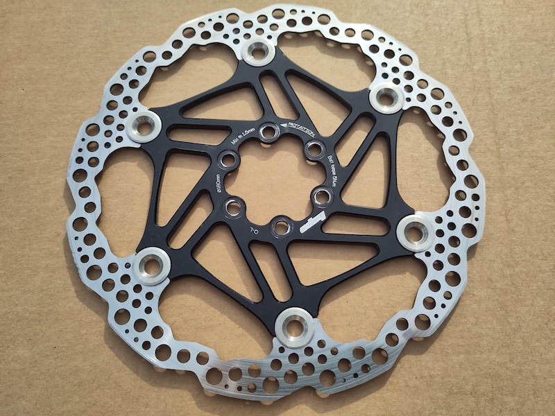 2023 Hope Tech Brake Rotor 180mm, Black, Six Bolt For Sale