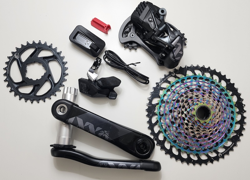 2022 Sram XX1 AXS 10-52T Rainbow Groupset For Sale