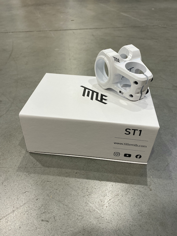 2025 Title MTB ST1 35 Stem (Gloss White) For Sale