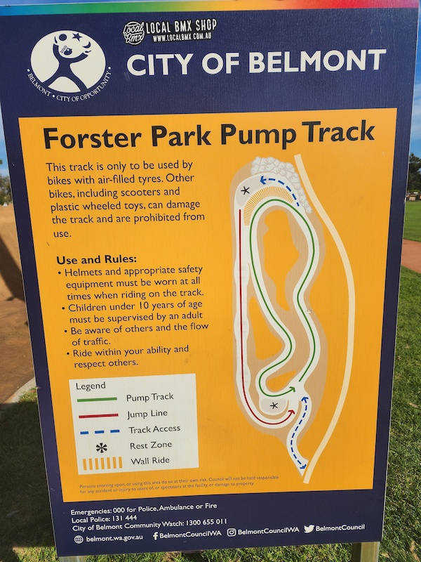 Forster Park Pump Track Mountain Biking Trail