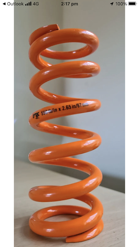 2022 Fox sls spring DHX2 550lb x 2.65 / 67mm For Sale