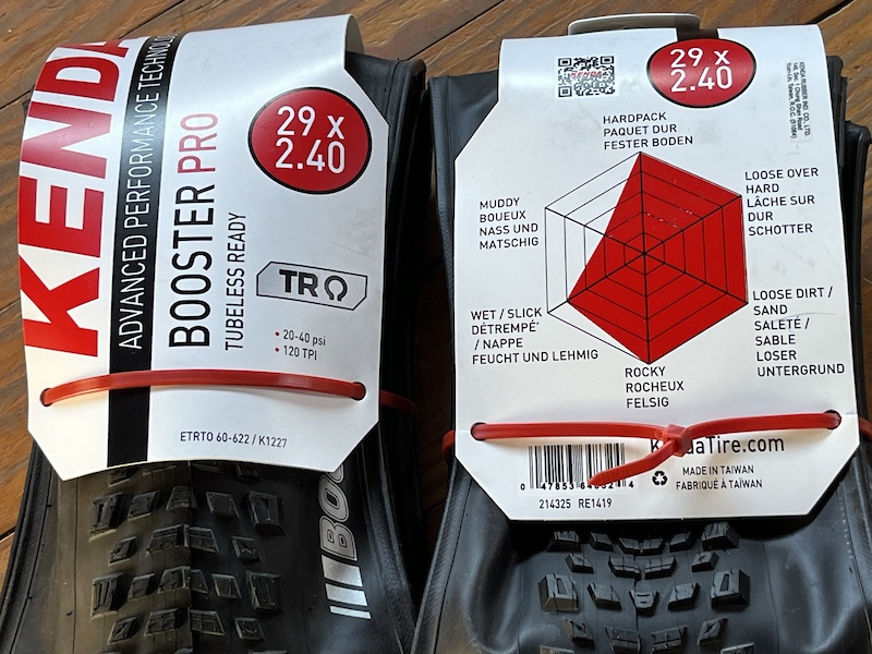 2022 Set of KENDA Booster Pro TR 29 x 2.40 tires For Sale
