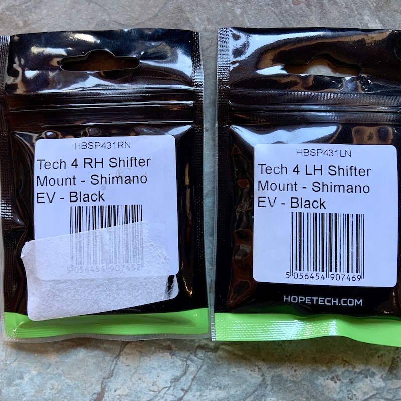 2023 Hope Tech 4 Shimano Shifter Mounts (LH & RH) For Sale