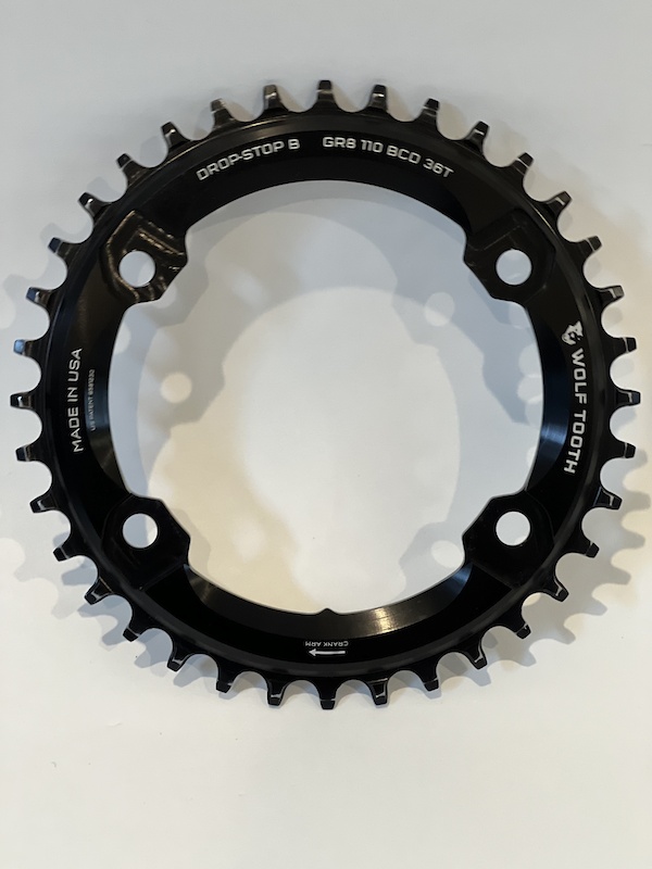 2022 Wolf Tooth 110 BCD 36T Chainring GRX Cranks For Sale