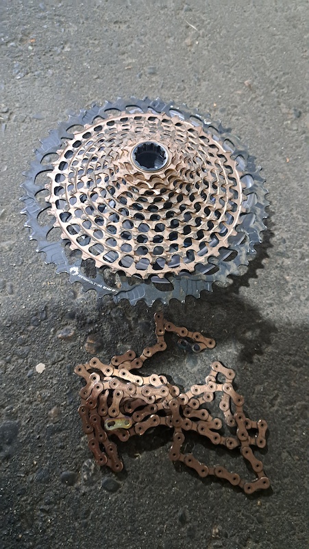 Sram xx1 copper cassette and chain For Sale