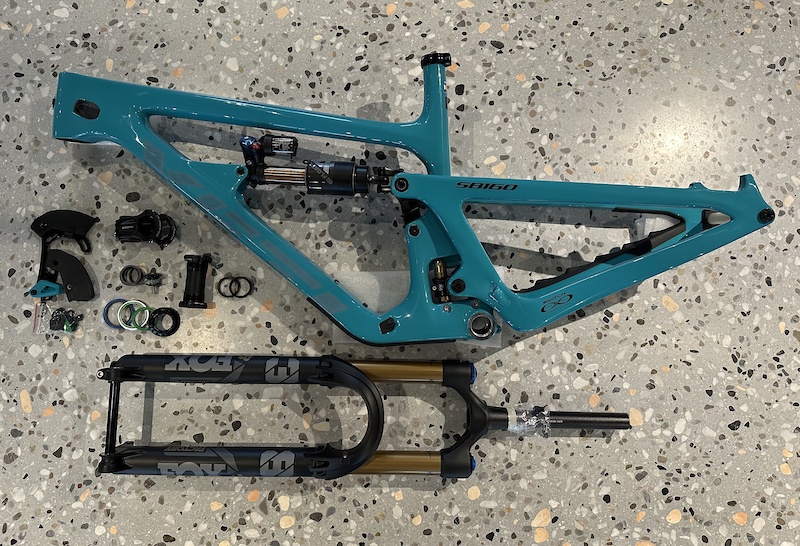 2024 Yeti SB160 Turq Frame set w/ Free build start kit For Sale