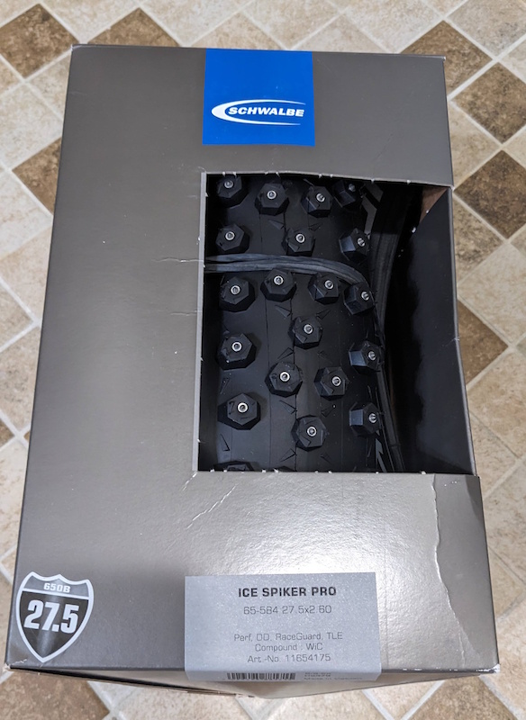 2023 Schwalbe Ice Spiker Pro Winter Studded 27.5x2.6" For Sale