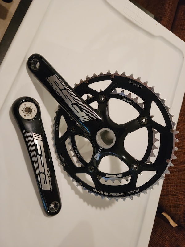 FSA Gossamer 2x10 speed BB30 Crankset 53/39t 172.5mm For Sale