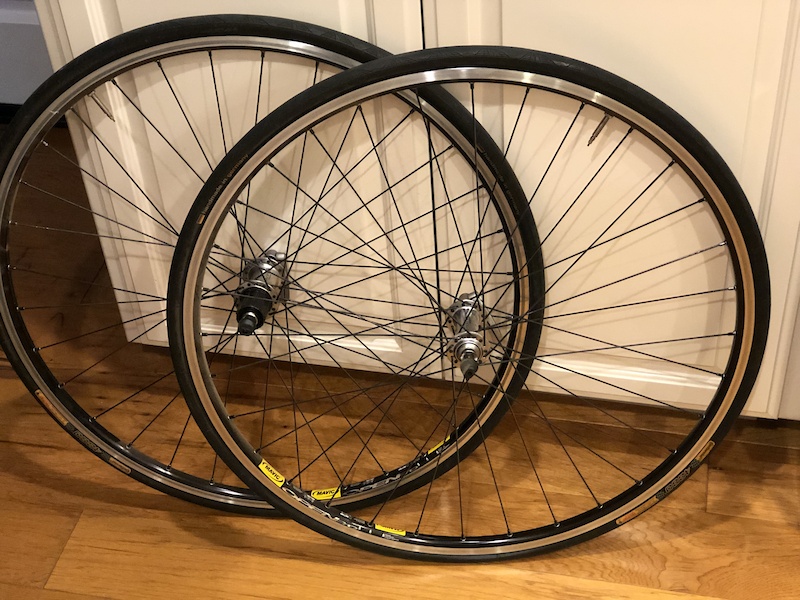 2017 Shimano / Mavic Open Pro wheelset For Sale