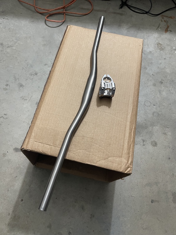 2023 Titanium Handlebar 760mm Length w/ stem For Sale