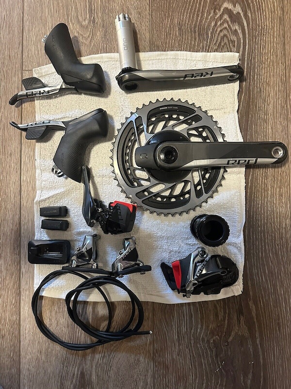 2022 Sram Red AXS 2x12 speed electronic groupset For Sale