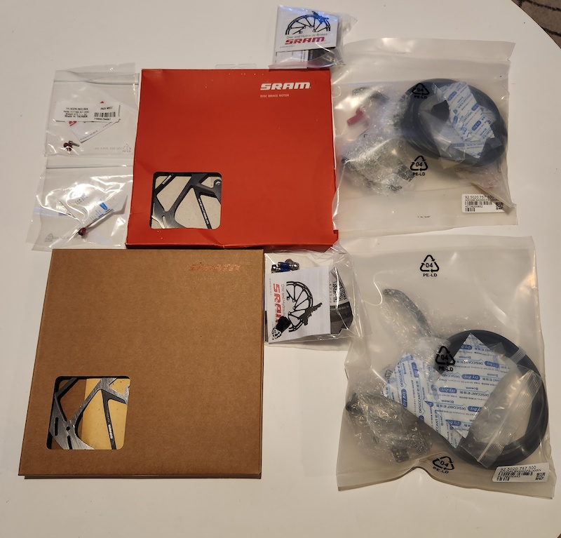 2023 Full Set - SRAM Code Stealth Silver - HS2 200mm Rotors For Sale