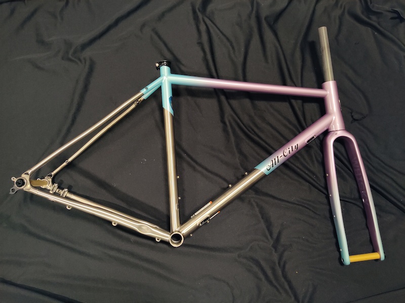 2023 All-City Cosmic Stallion, Titanium, 55cm, Lazer Prism For Sale