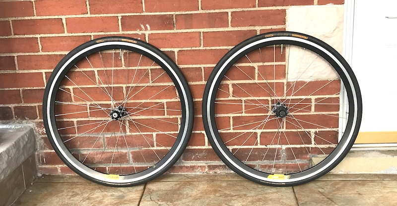 Velocity Deep V 28 Spoke 650C Clincher Wheelset/Tires For Sale