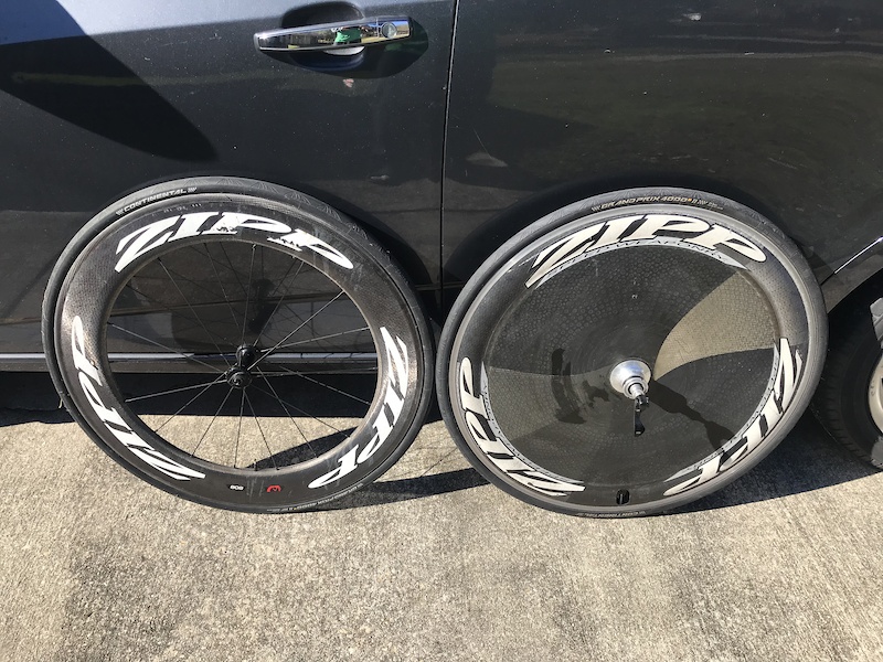 Zipp 808 & disc aerodynamic wheelset TT sale For Sale