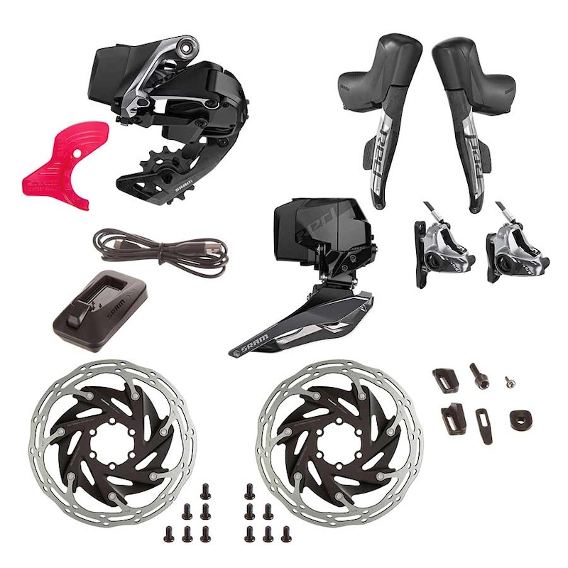 SRAM RED eTap AXS Groupset 2 x 12 FM Disc msrp $2690 For Sale