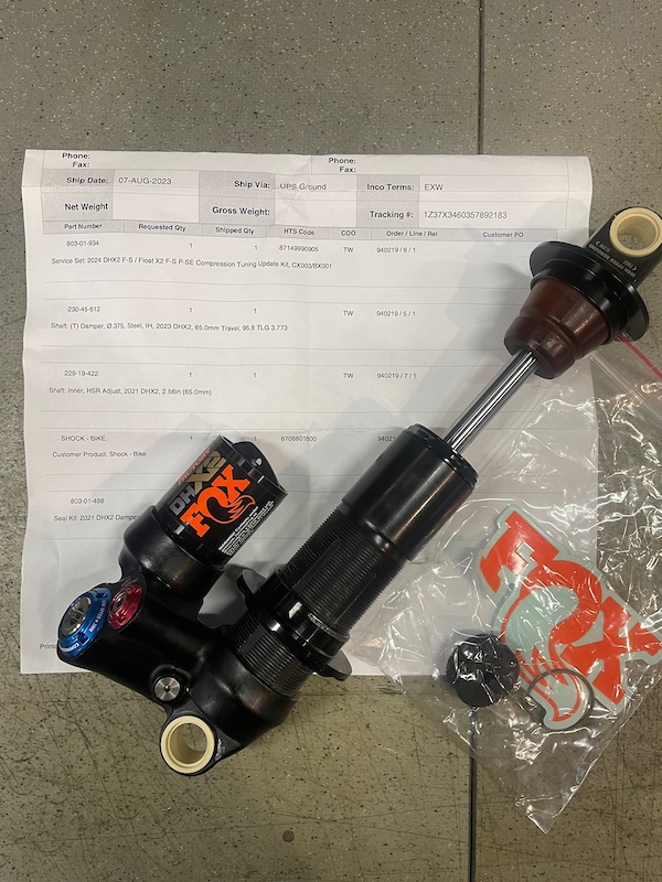 2022 Fox DHX2 Factory, 230 x 65/62.5/60/57.5, NEW REBUILD For Sale