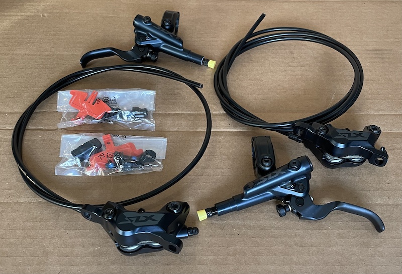 Shimano M7120 SLX 4-piston front rear brakeset NEW For Sale