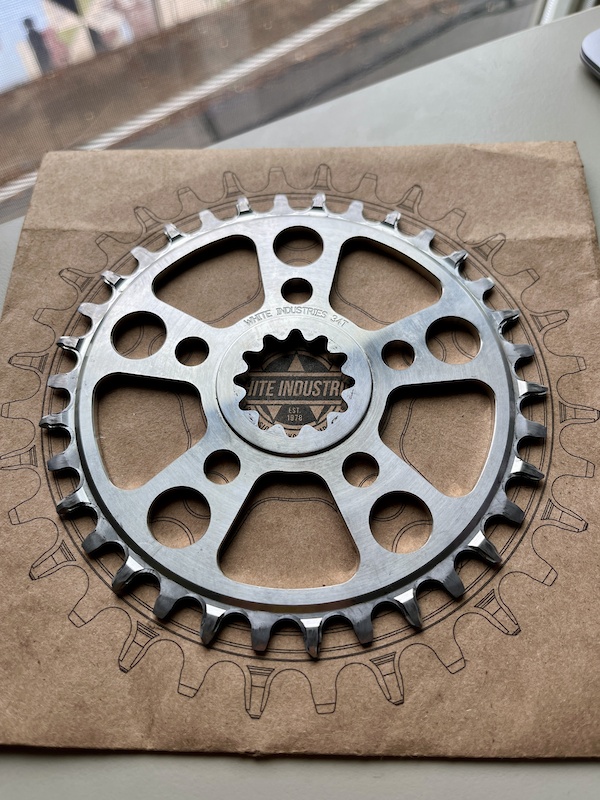 White Industries Square Taper Eno 1x TSR Chainring 34t For Sale