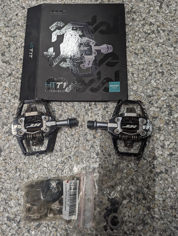 2022 HT T1 Clipless Pedals Black Used 13 months For Sale