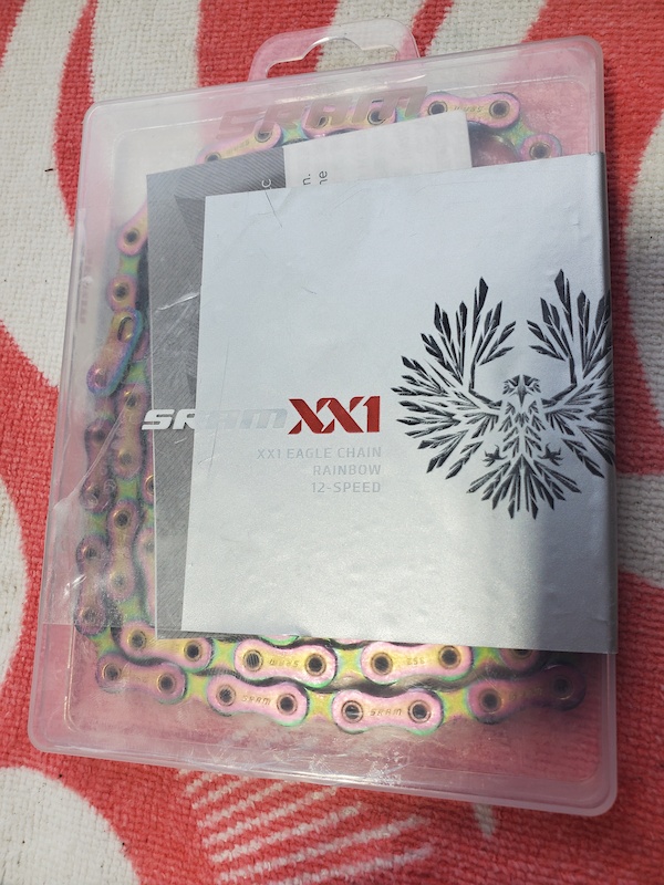 2024 Sram XX1 rainbow 12 speed oil slick chain 126 links For Sale