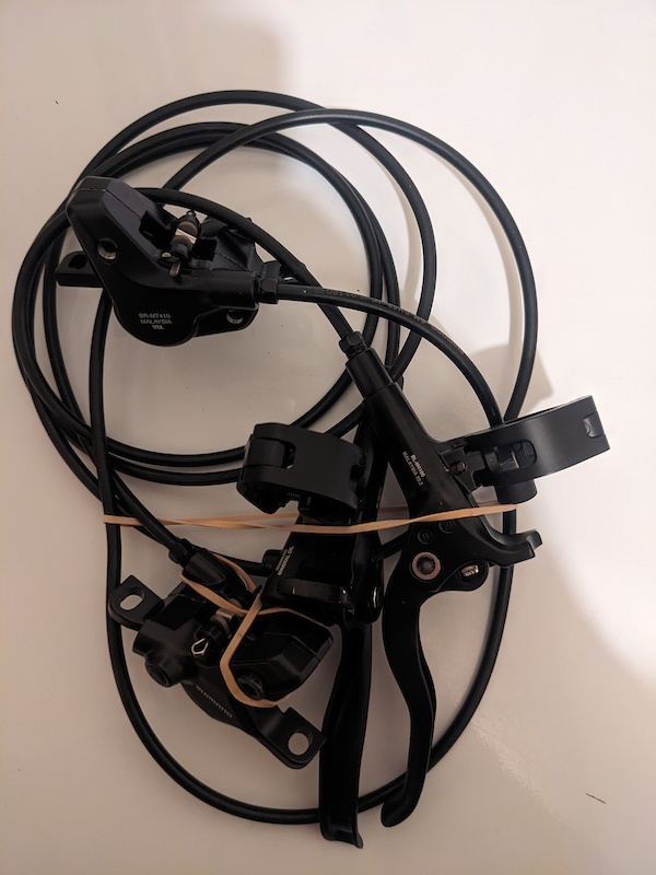 2023 Shimano MT4100 2 Piston Brakes with 180mm rotors For Sale