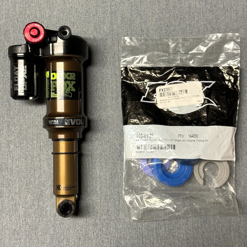 2021 Fox Factory Float DPX2 + New Vol Spacers For Sale