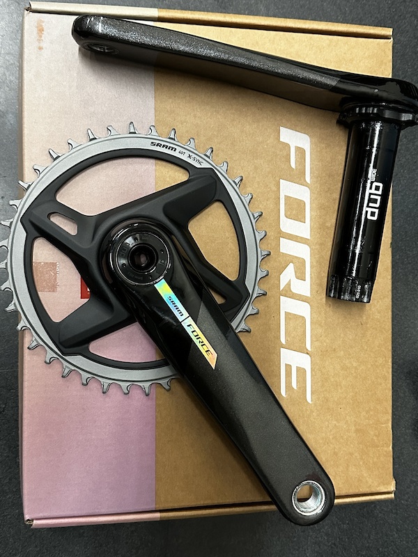 2024 Sram Force 1x crankset, 172.5, new 40t ring For Sale