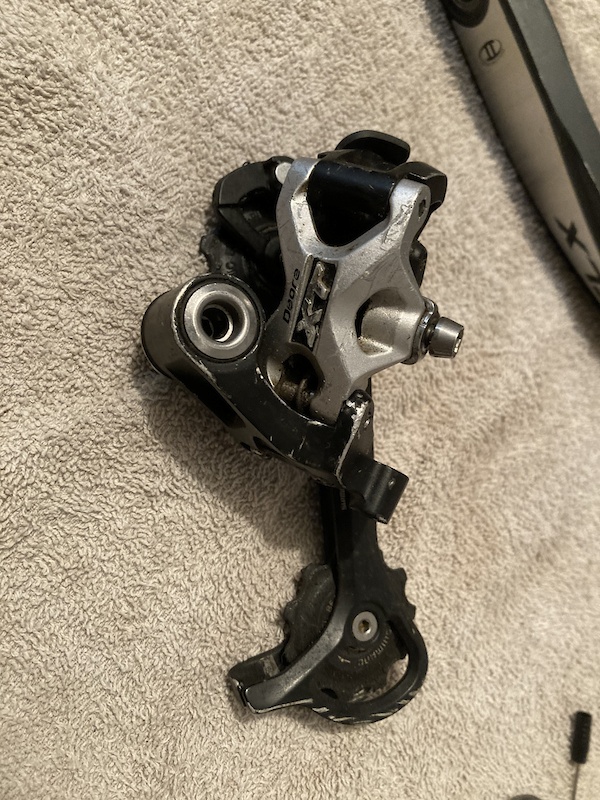 Shimano XT 9 speed rear mech and shifter For Sale