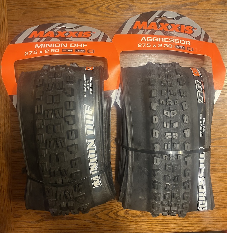 2024 Brand New Maxxis 275 Tire Set- Minion DHF/Aggressor For Sale