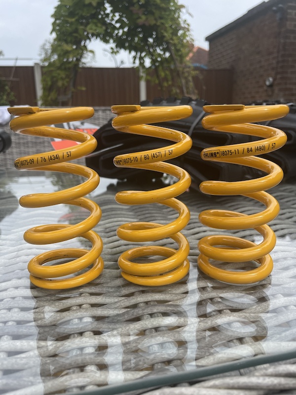 Ohlins super light coil spring 2.25/57mm 457lb For Sale