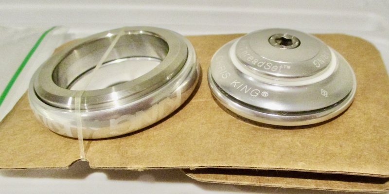 2023 new chris king inset 7 headset classic polished 44mm For Sale