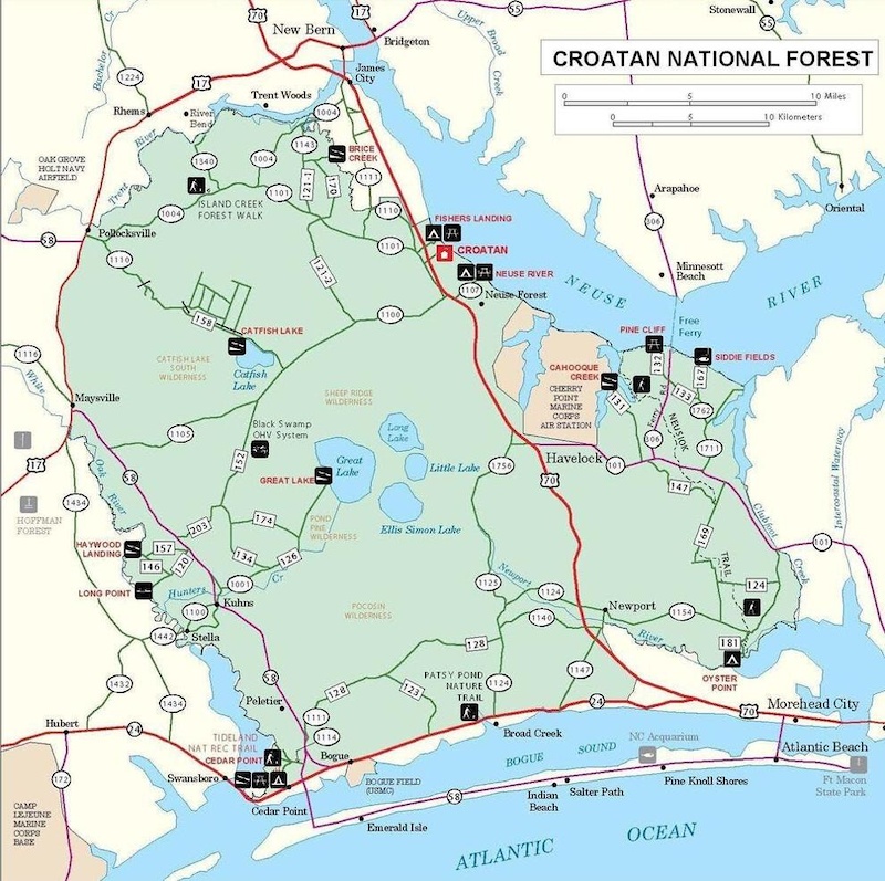 Croatan National Forest(Pine Cliff), Havelock Hiking Trails | Trailforks